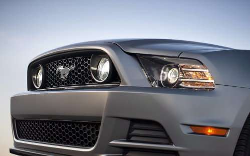 A close up of the new front end of the 2013 Ford Mustang GT | Torque News